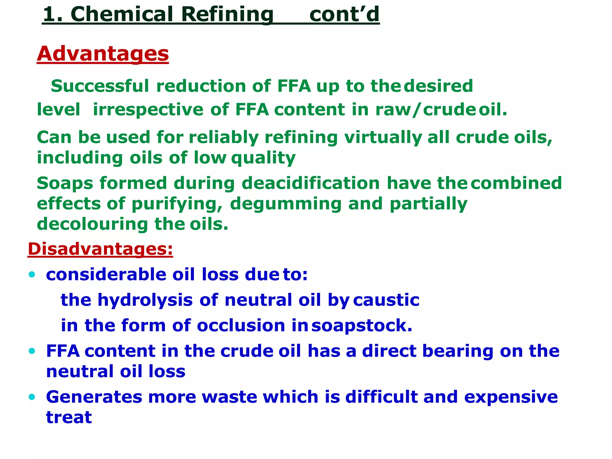 Refining of fats and oils | PDF