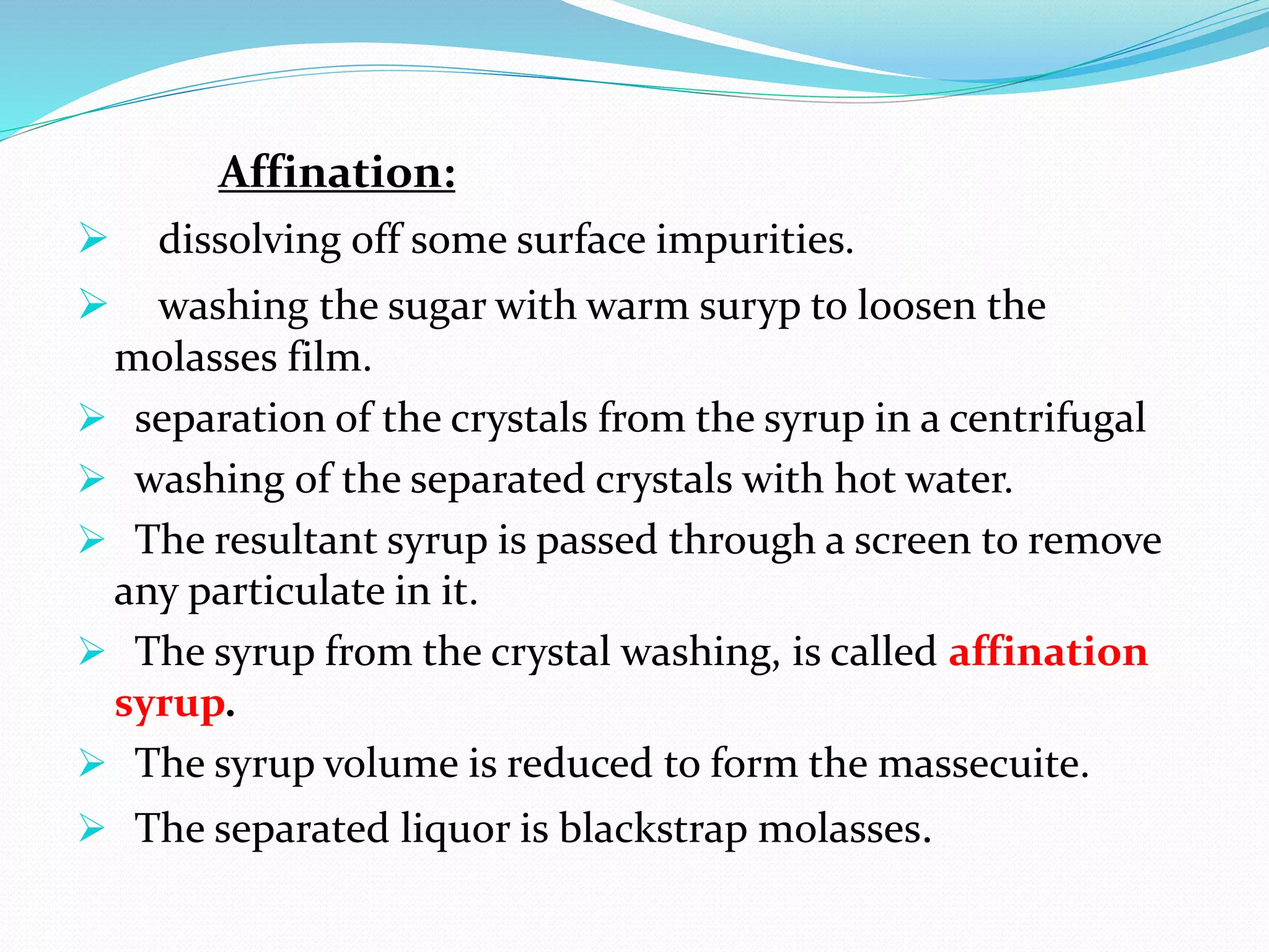 Refining of sugar cane | PPTX