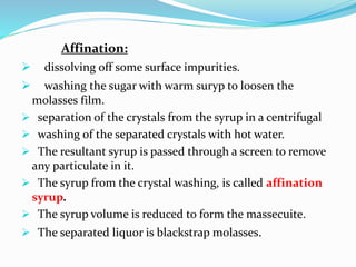 Refining of sugar cane | PPTX