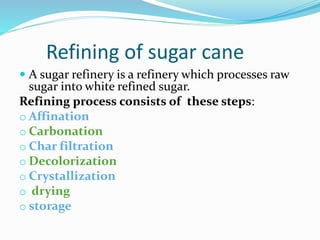 Refining of sugar cane | PPT