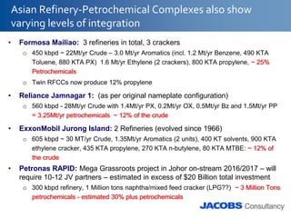 Refining petrochemical integration bangkok june 2012 final draft | PPTX
