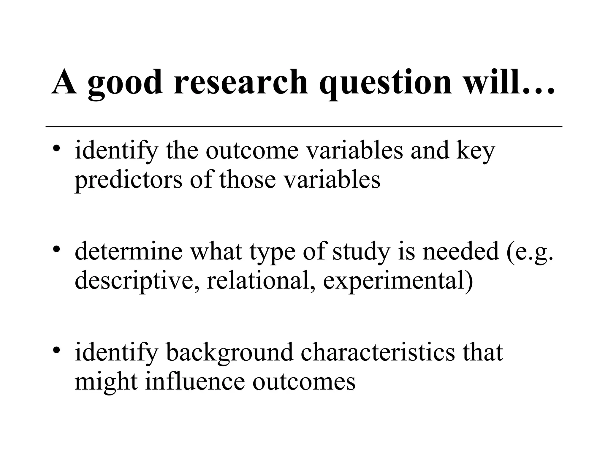 Refining research question2010 | PPT