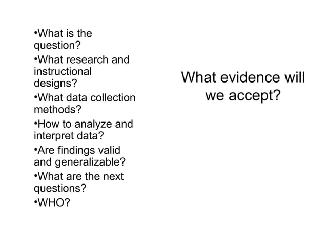 Refining research question2010 | PPT