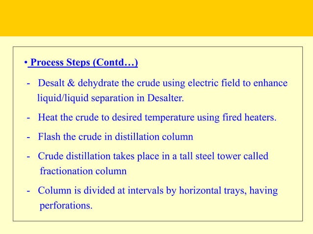 refining works.ppt has been given for references | PPT