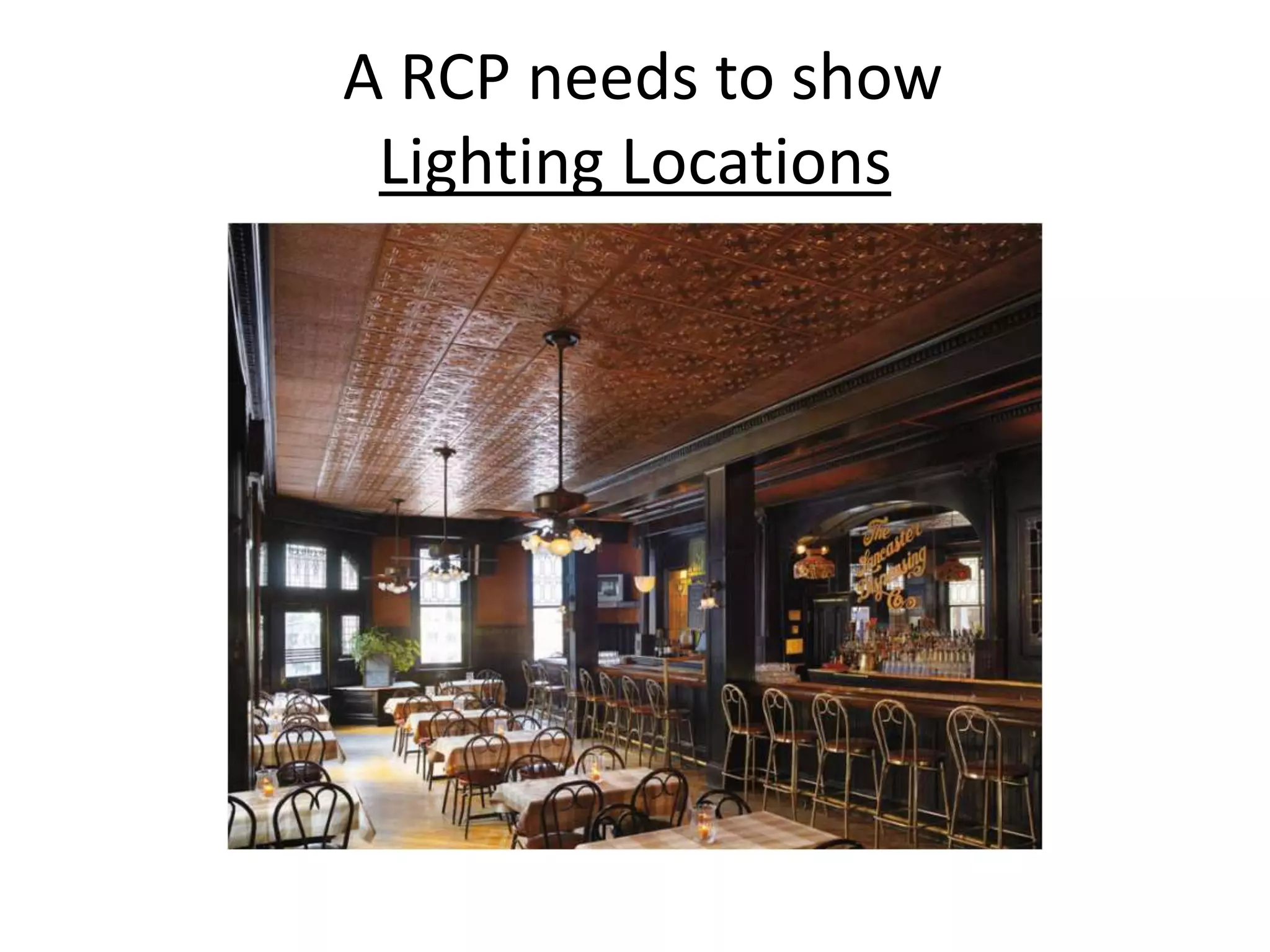 Reflected ceiling plans RCP | PPTX