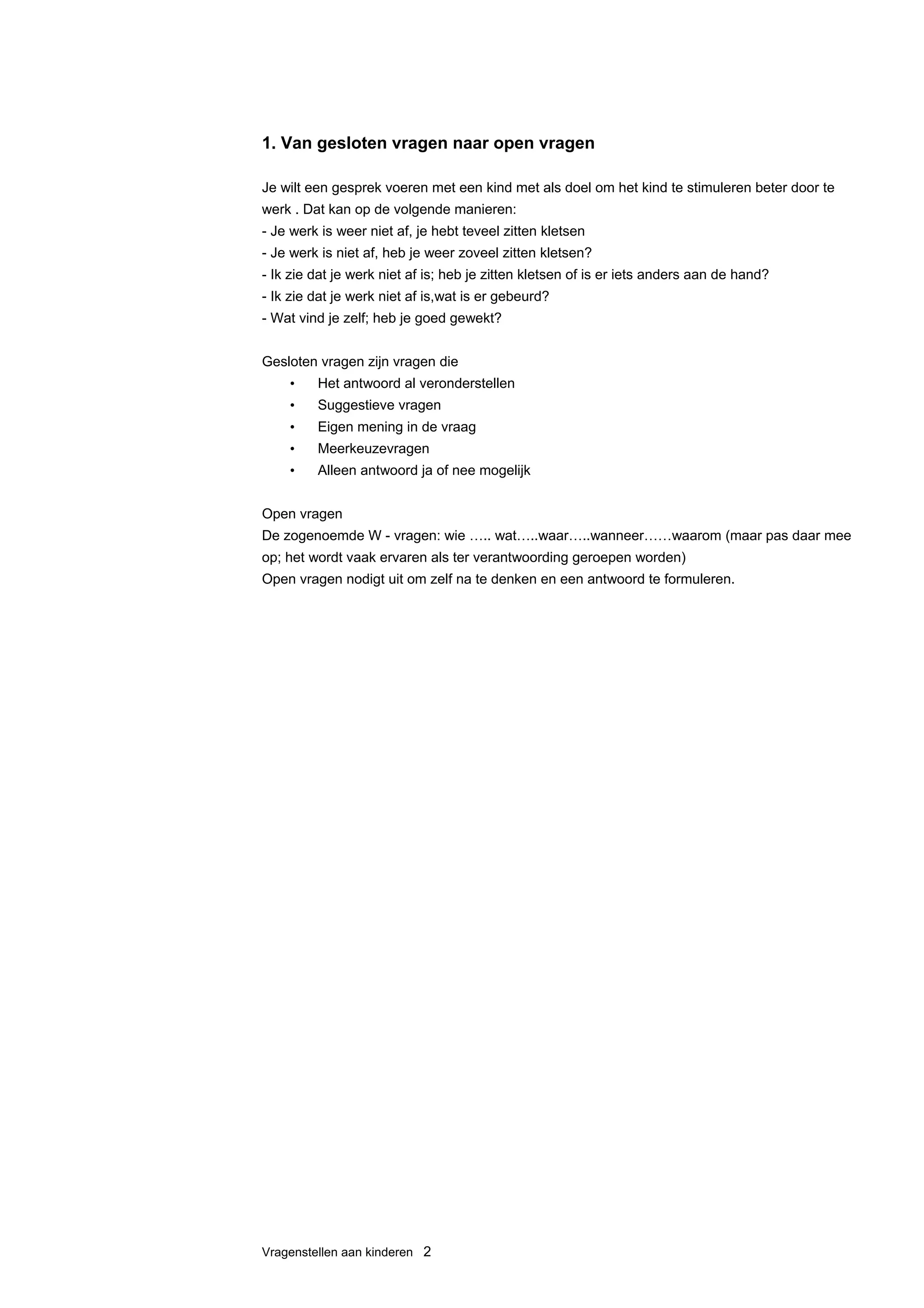 Reflectiegesprekken met _kinderen | PDF