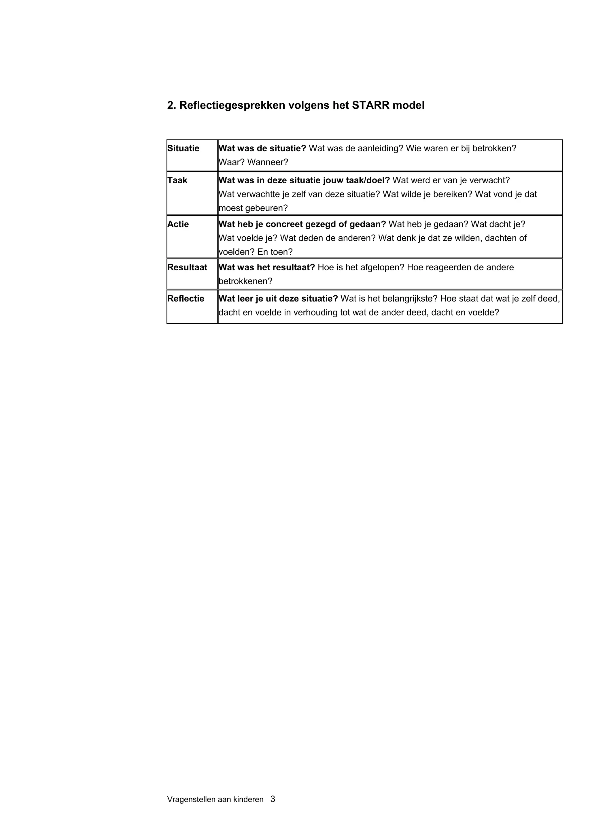 Reflectiegesprekken met _kinderen | PDF