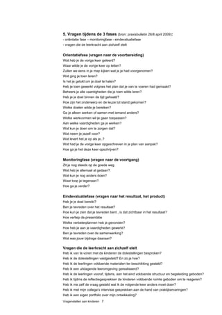 Reflectiegesprekken met _kinderen | PDF
