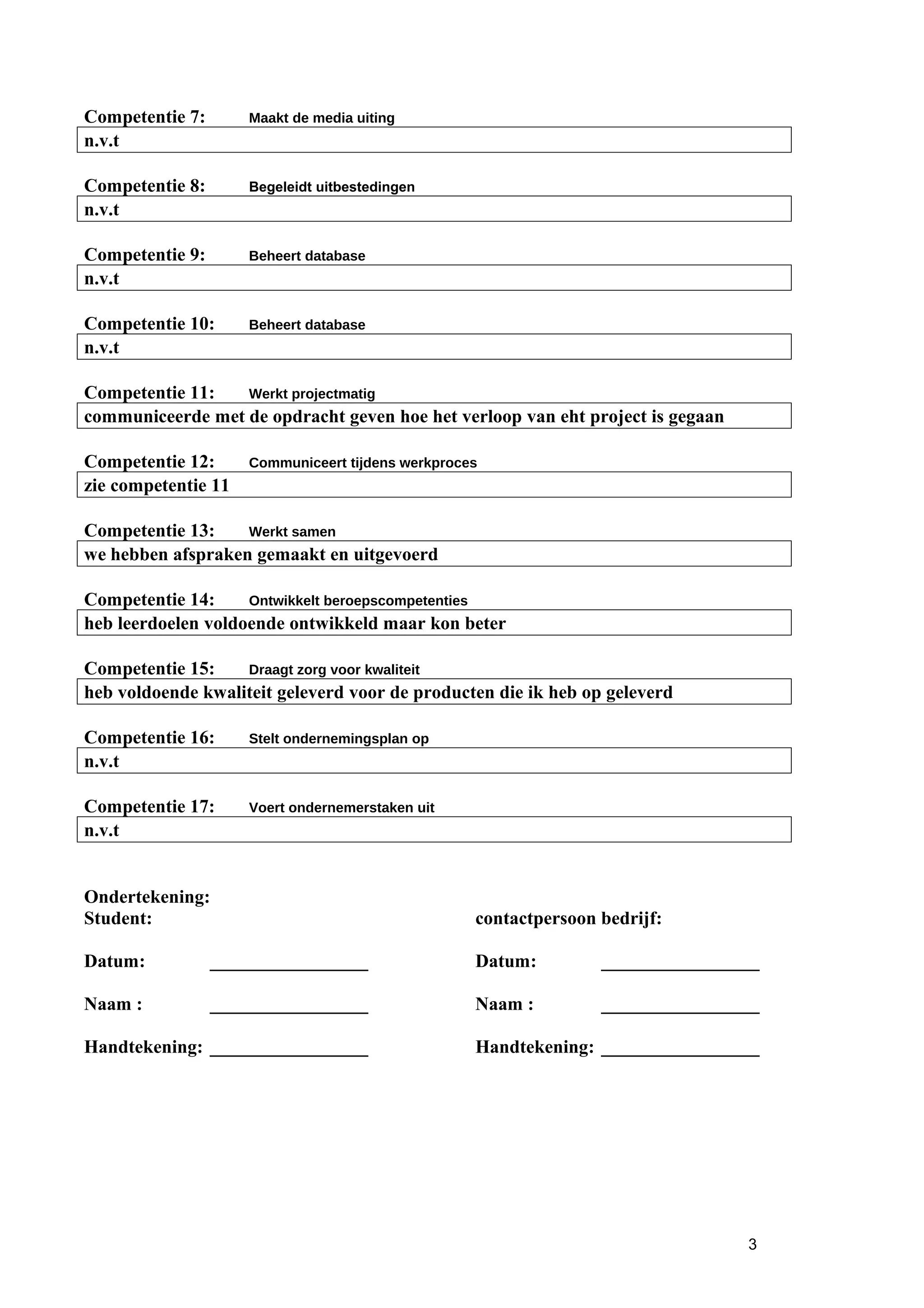 Reflectieverslag Mv | DOC