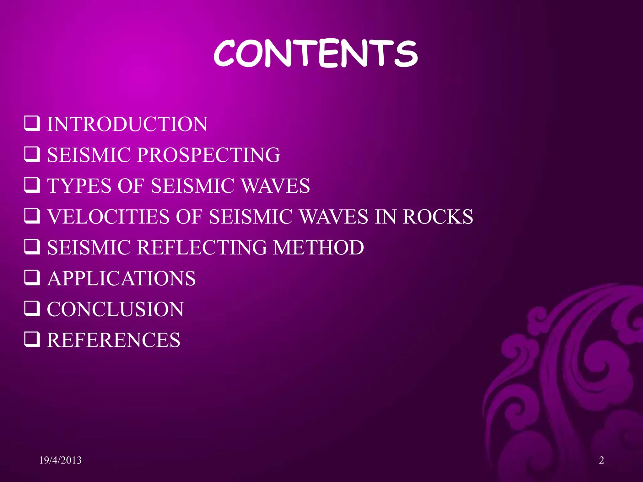 Reflecting method of seismic prospecting .pptx