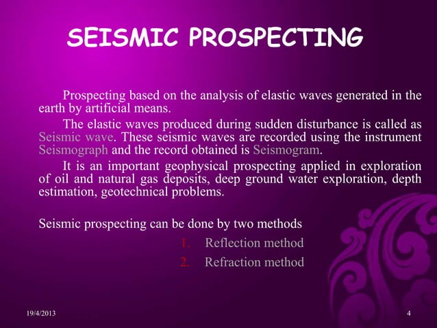 Reflecting method of seismic prospecting .pptx