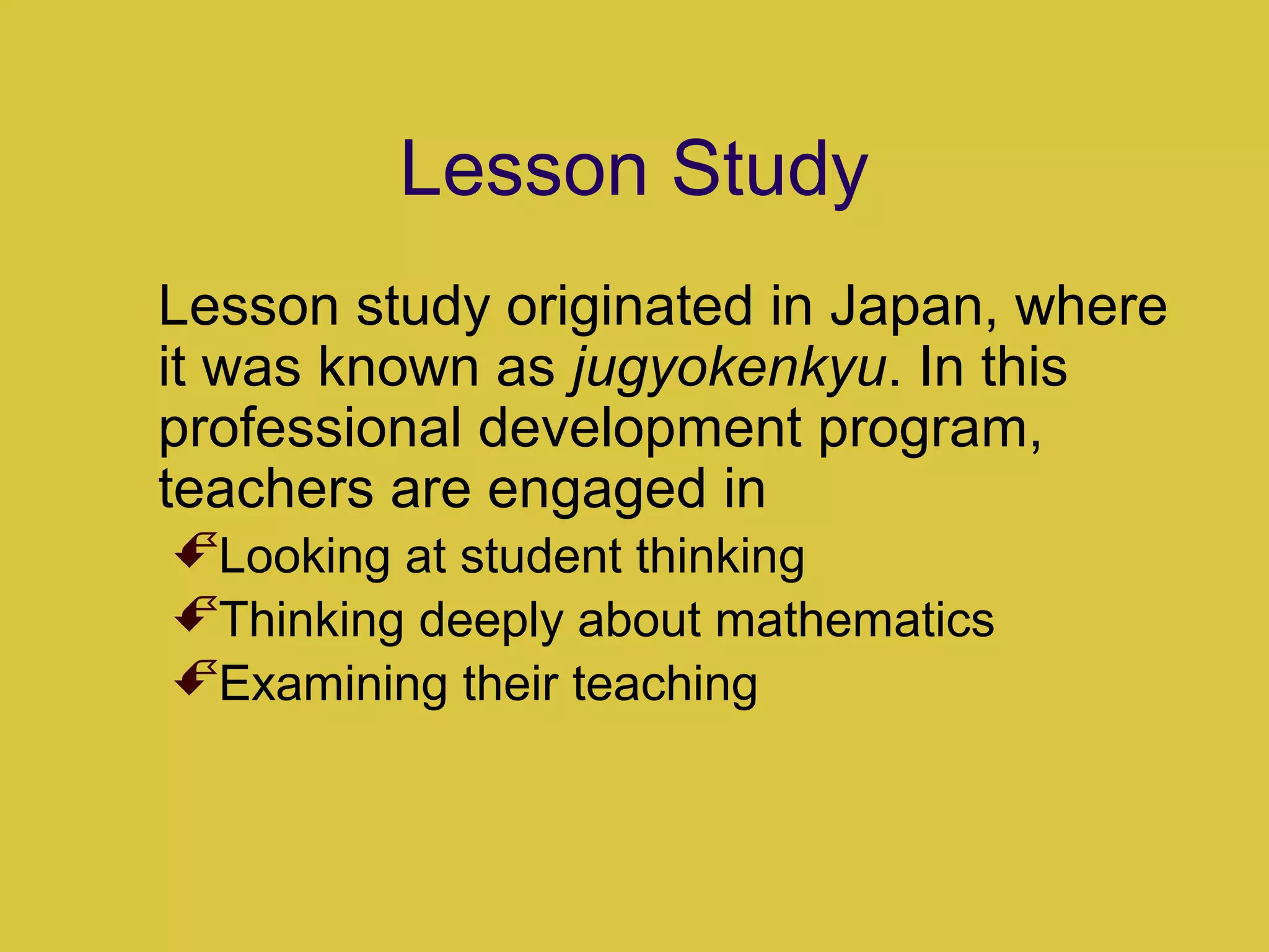 Reflecting on lesson_study | PPT | Educational Assessment | Education