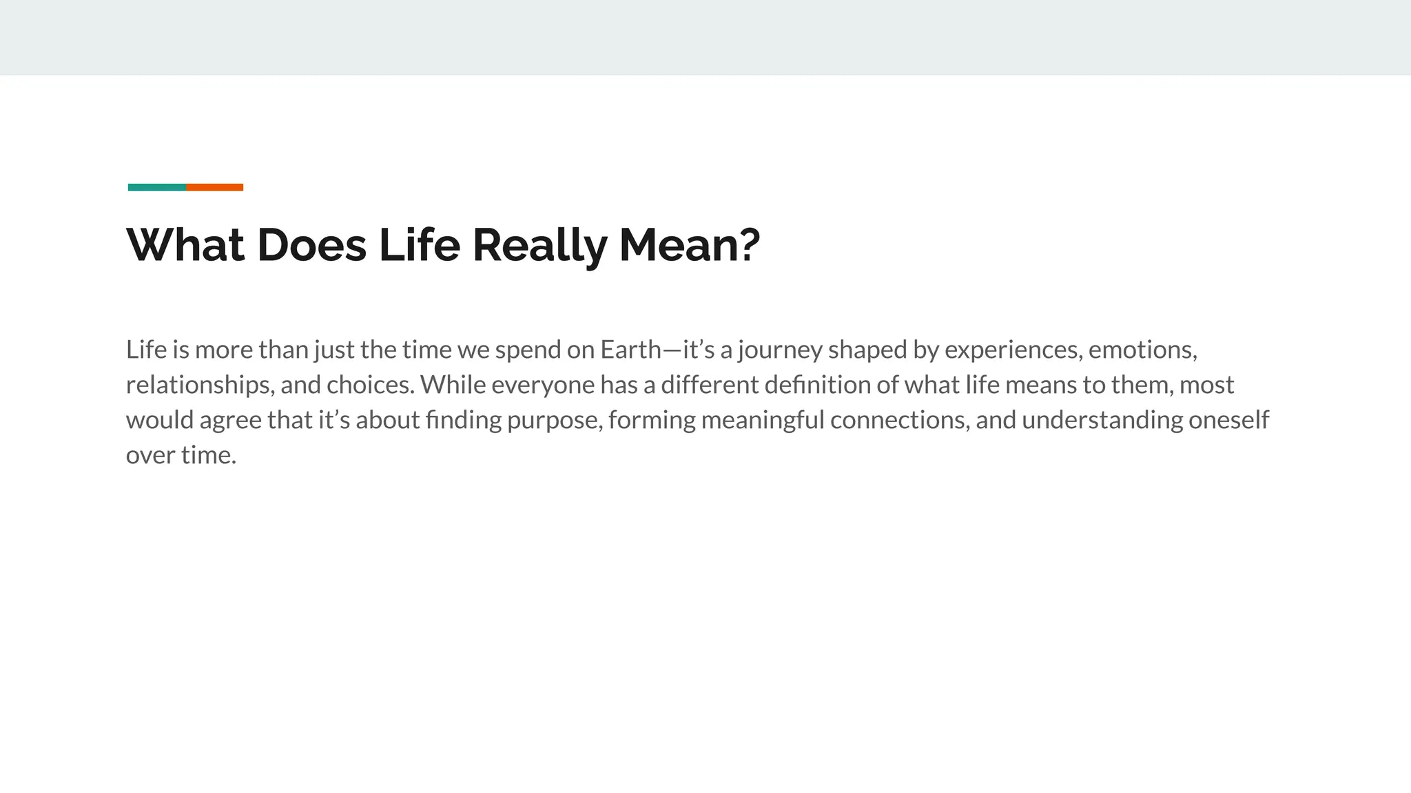 Reflecting on Life - Meaning, Choices, and Growth | PDF