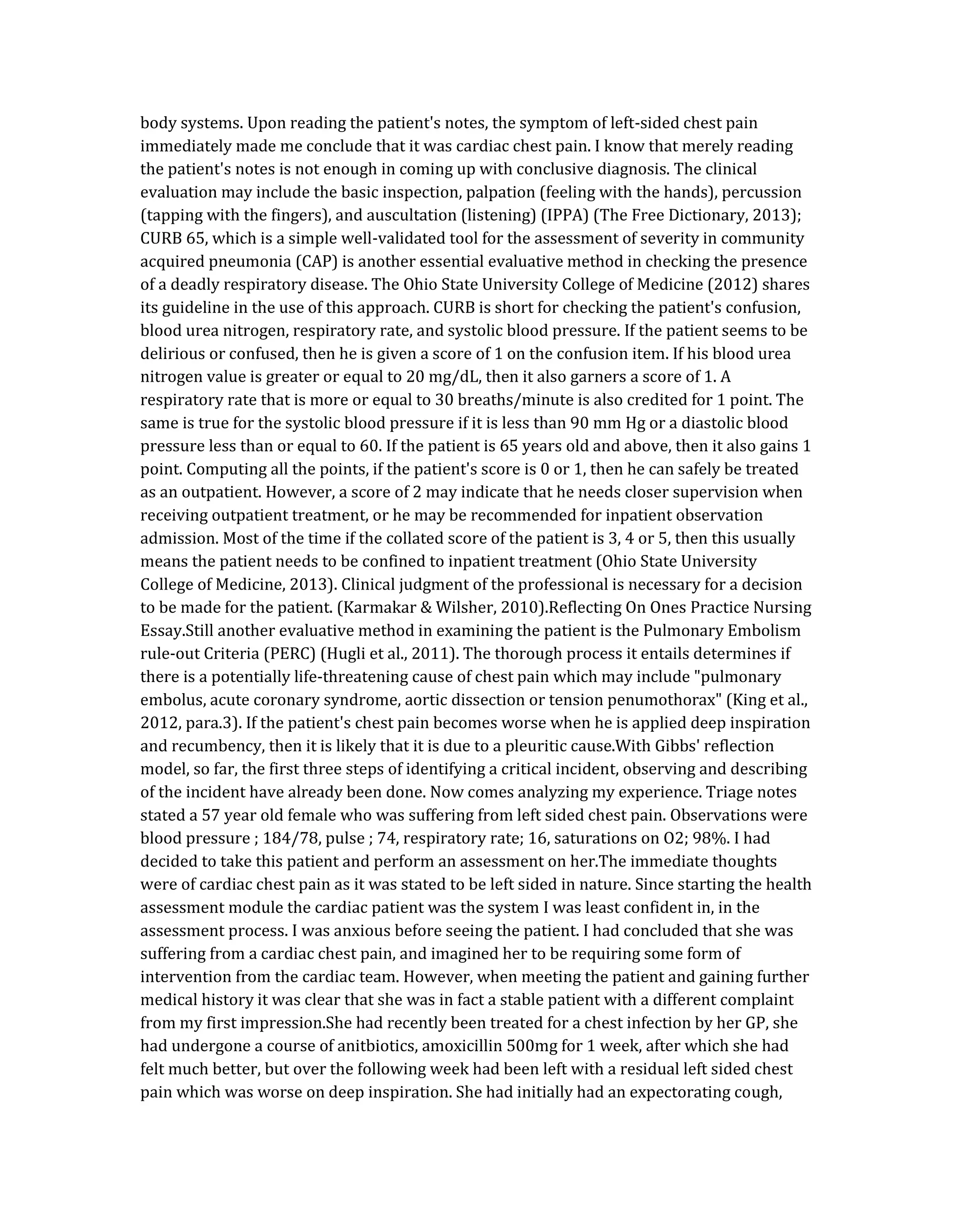 Reflecting On Ones Practice Nursing.docx