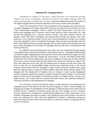 Reflection (Language History) | DOCX