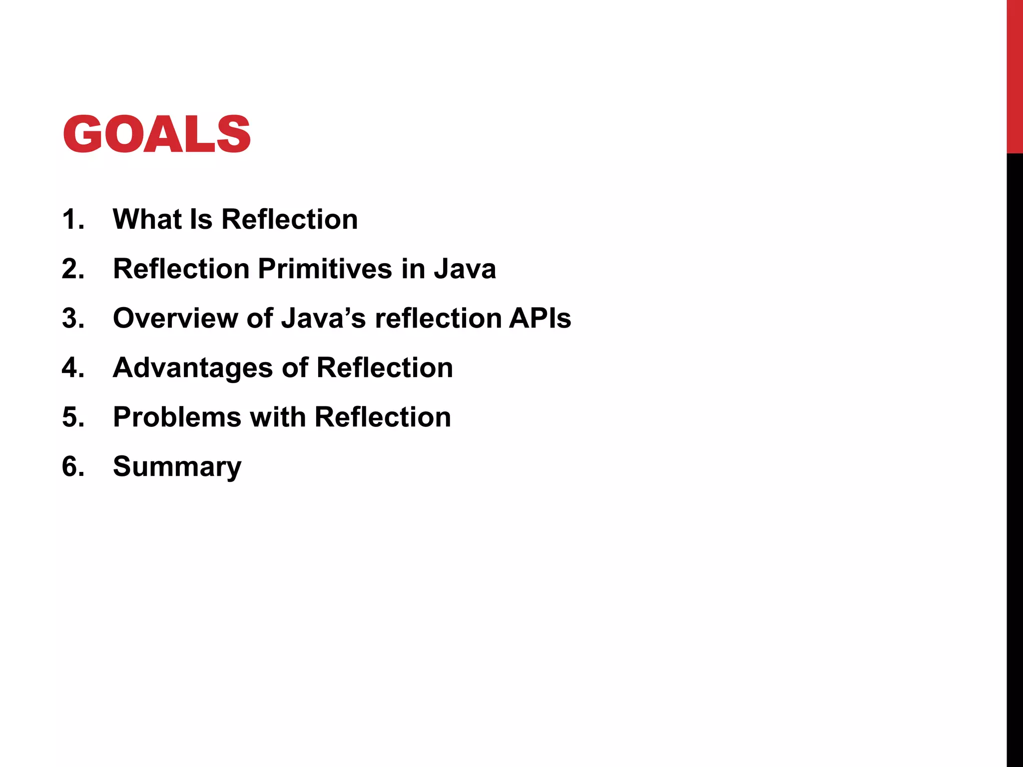 Reflection in Java | PPT