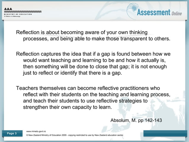 Reflection | PPT | Education industry | Industries