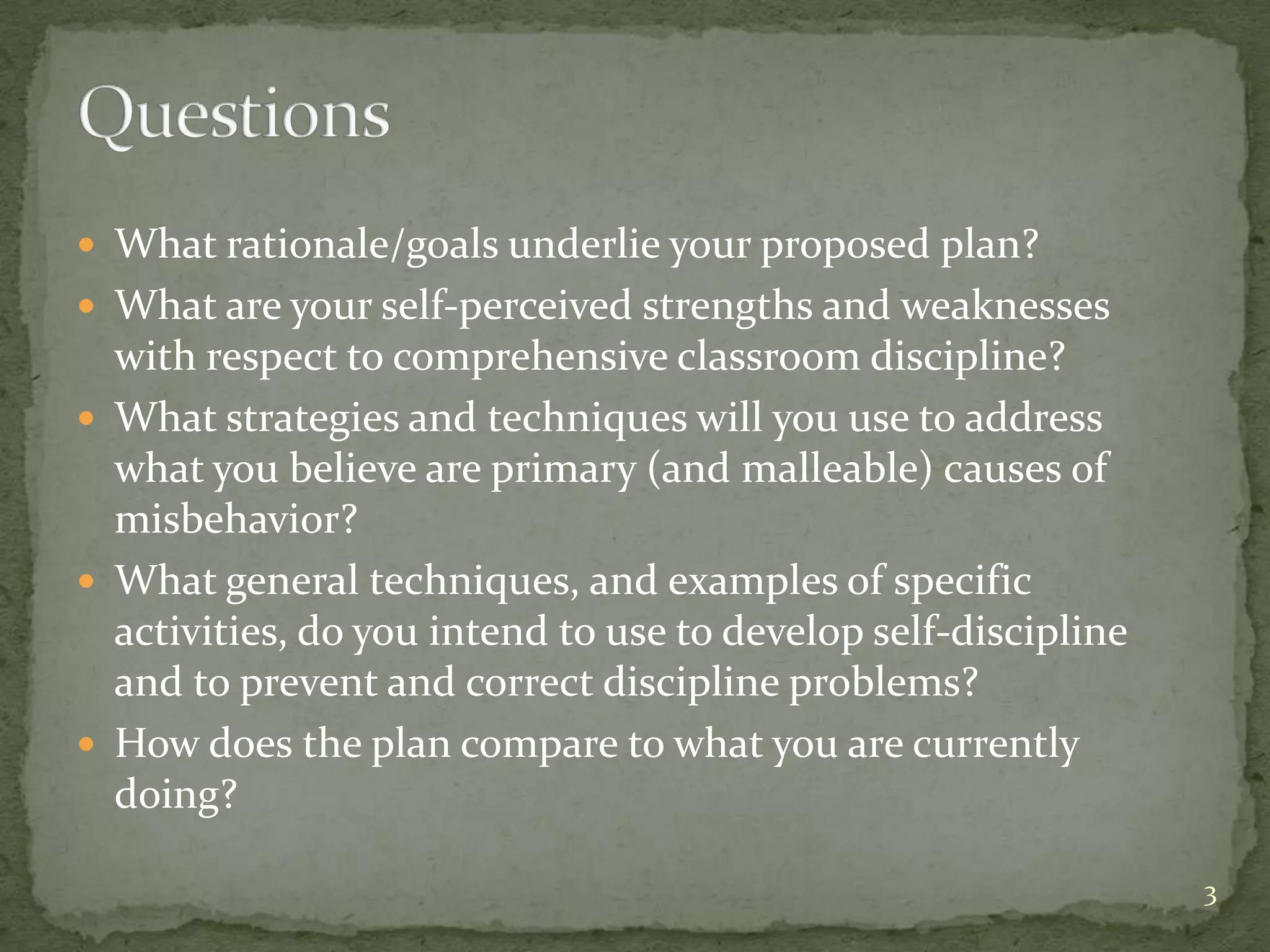 Reflection Classroom Management | PPTX