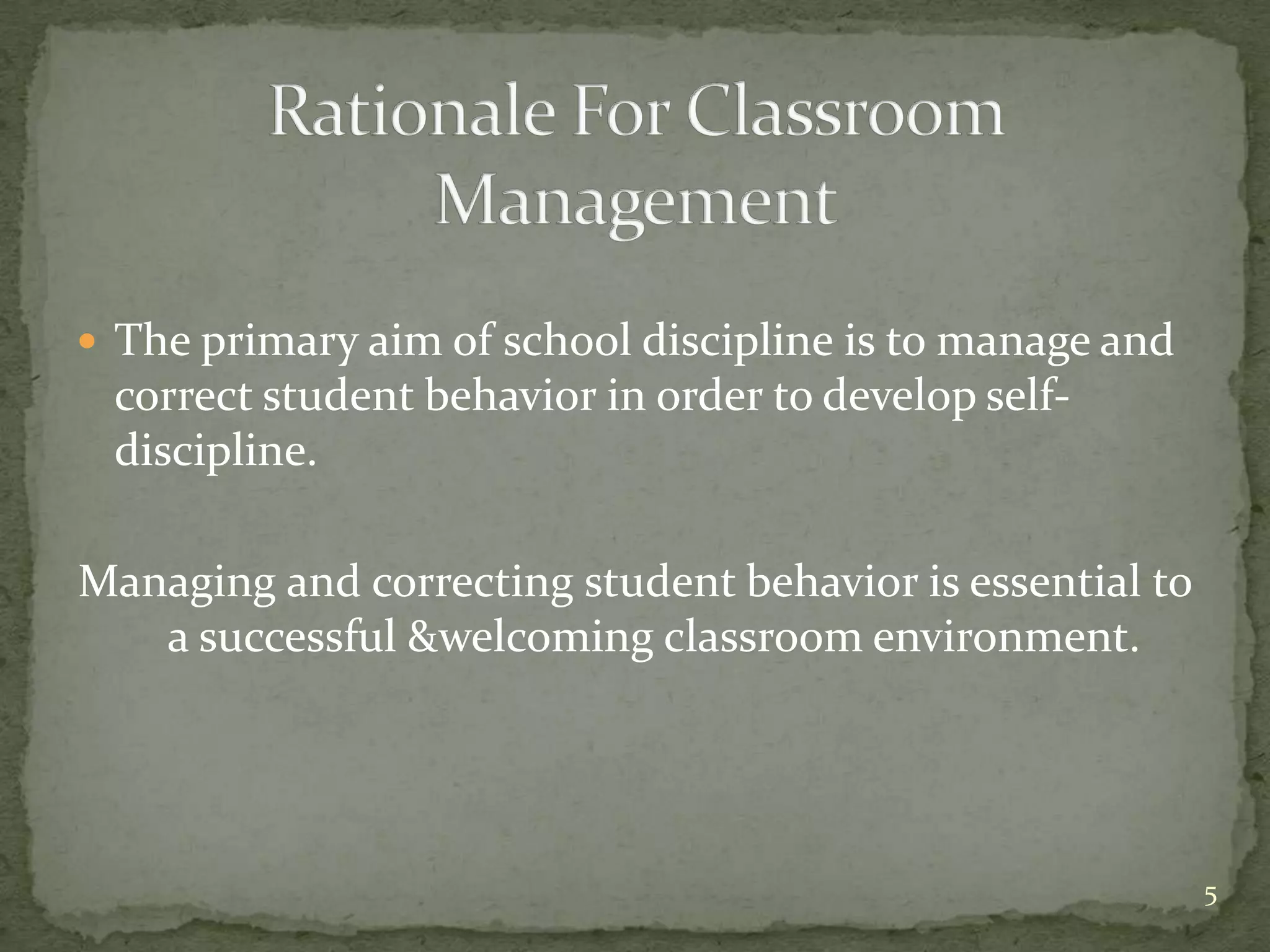Reflection Classroom Management | PPTX