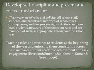 Reflection Classroom Management | PPTX