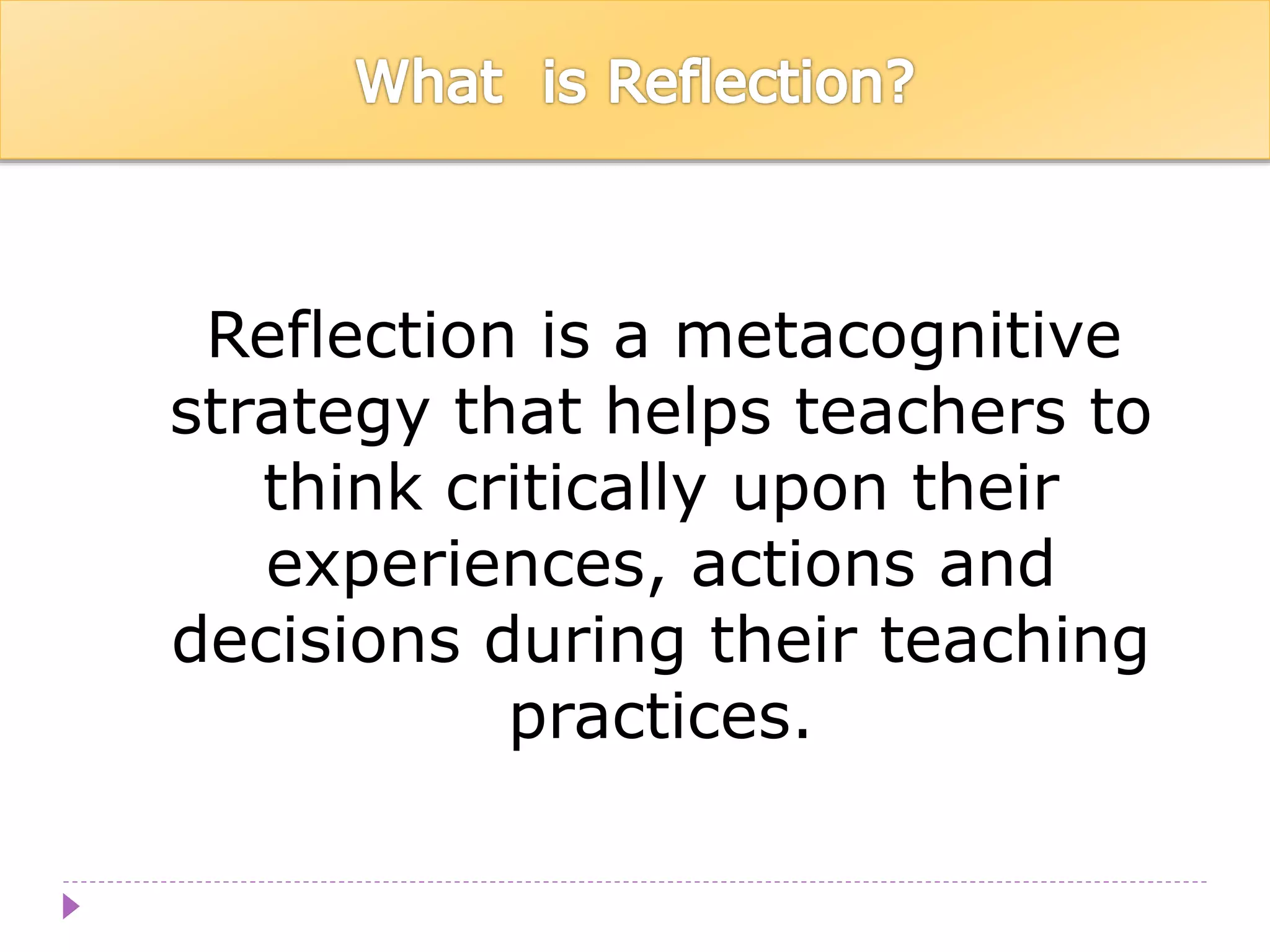 Reflective Teaching | PPTX
