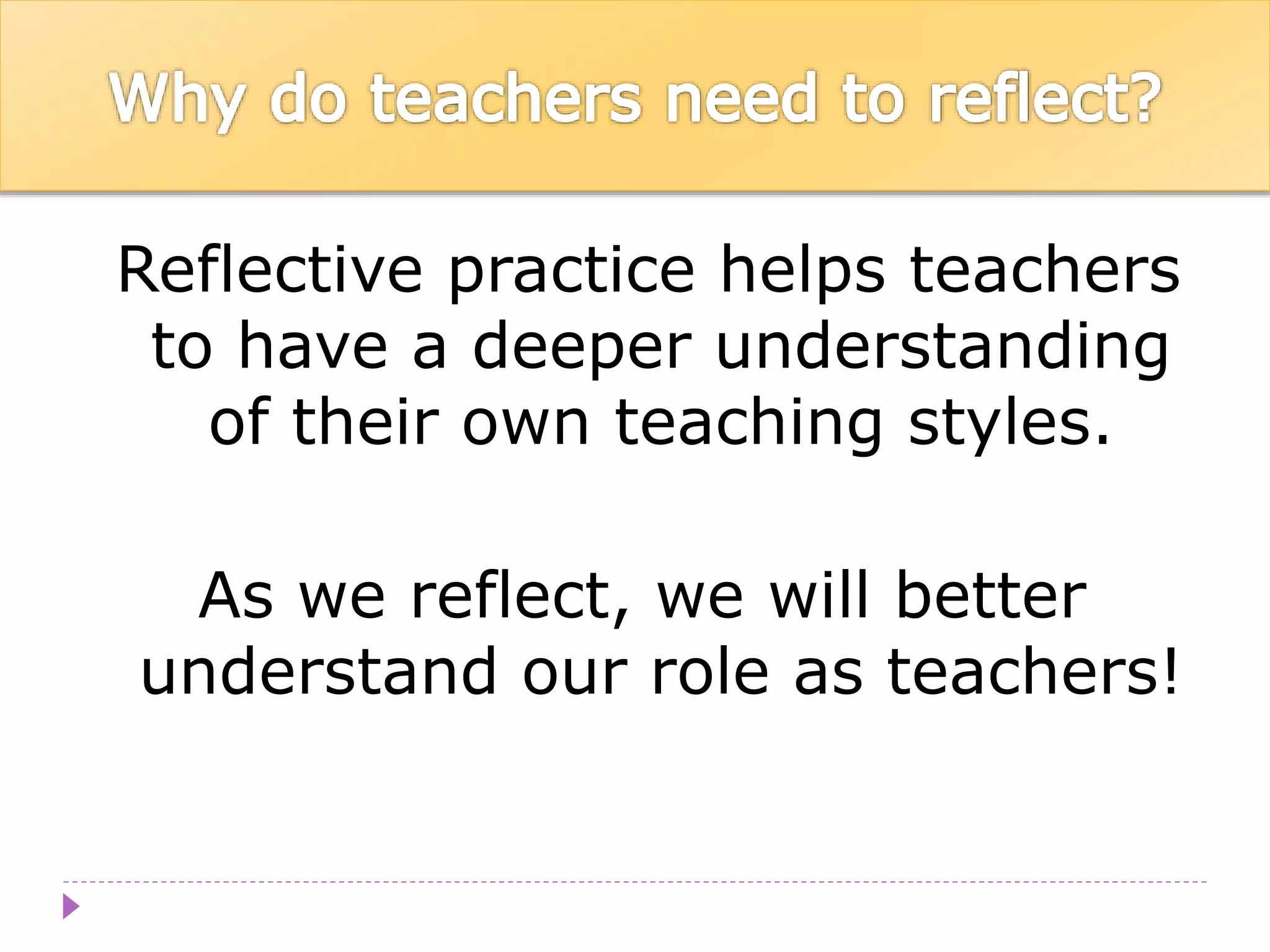 Reflective Teaching | PPTX