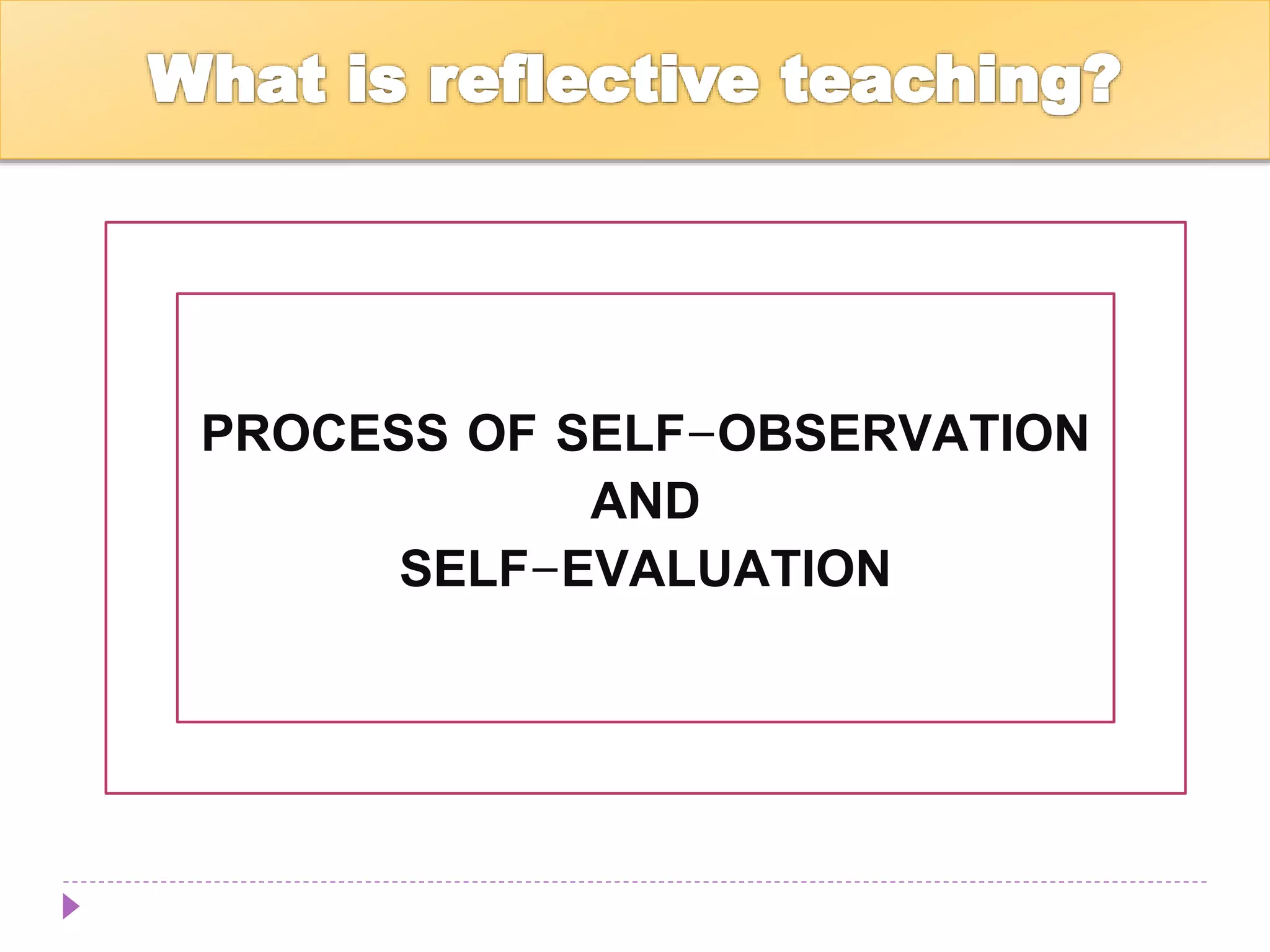 Reflective Teaching | PPTX