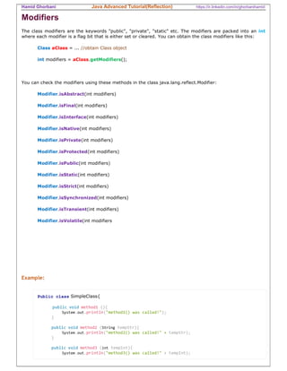 Java Reflection | PDF | Programming Languages | Computing