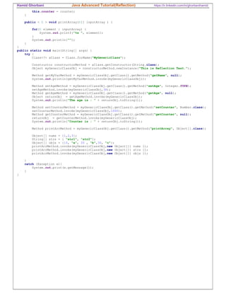 Java Reflection | PDF | Programming Languages | Computing