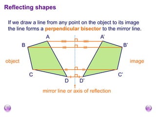 Geometric Transformation: Reflection | PPTX
