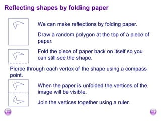 Geometric Transformation: Reflection | PPTX