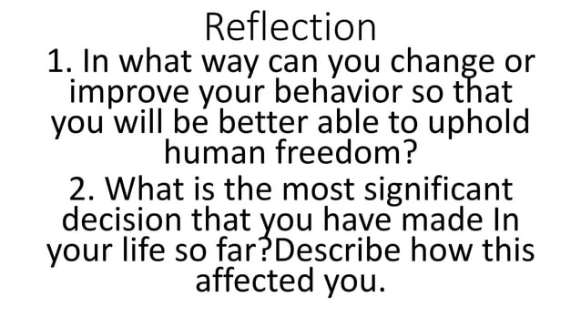 Reflection.pptx about education in graduate school | PPTX