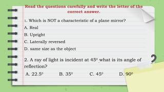 Module 4_quarter 2_reflection of light_mirror | PPTX