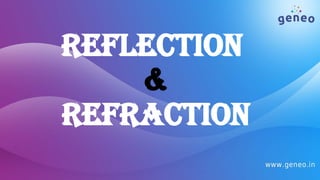 Details about Laws of Reflection & Refraction.pptx