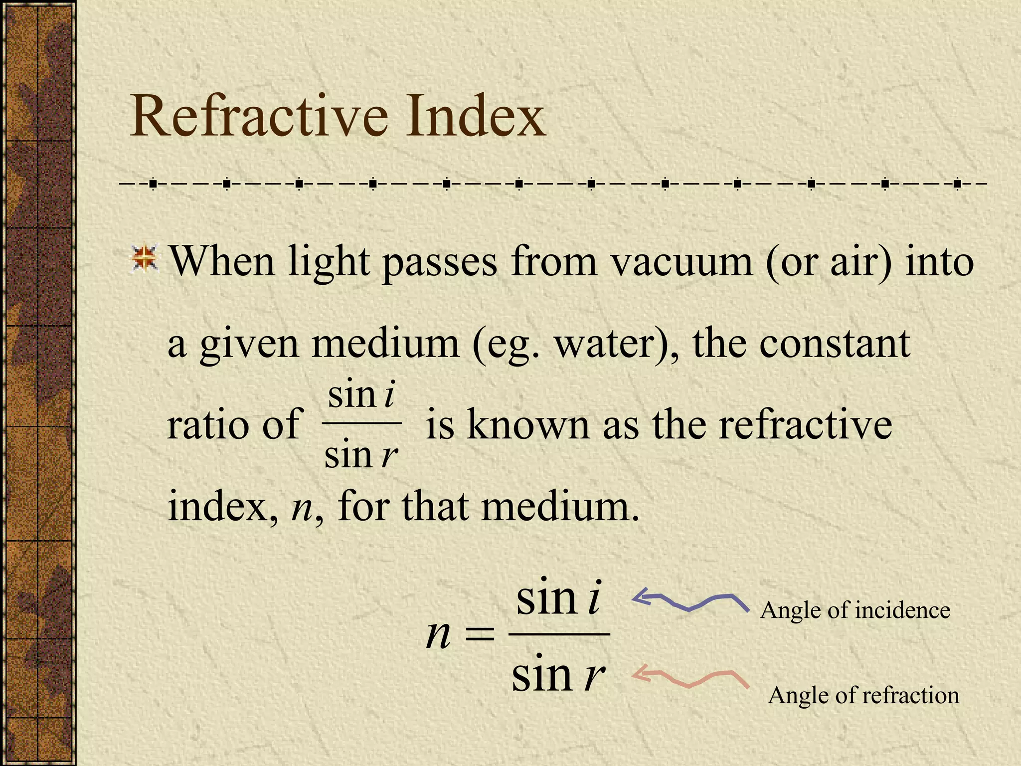 Reflection and Refraction | PPT