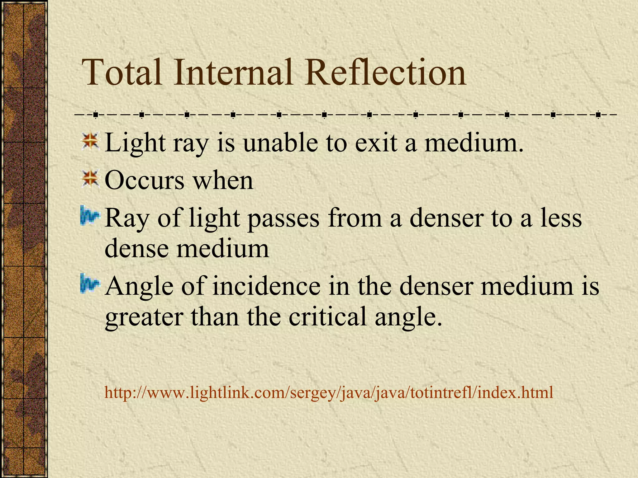 Reflection and Refraction | PPT