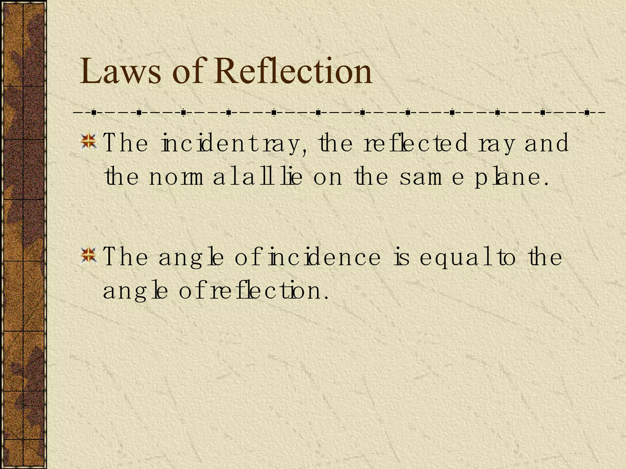 Reflection And Refraction Ppt Physics Science