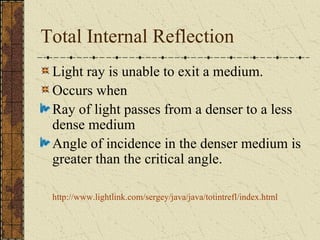 Reflection and Refraction | PPT