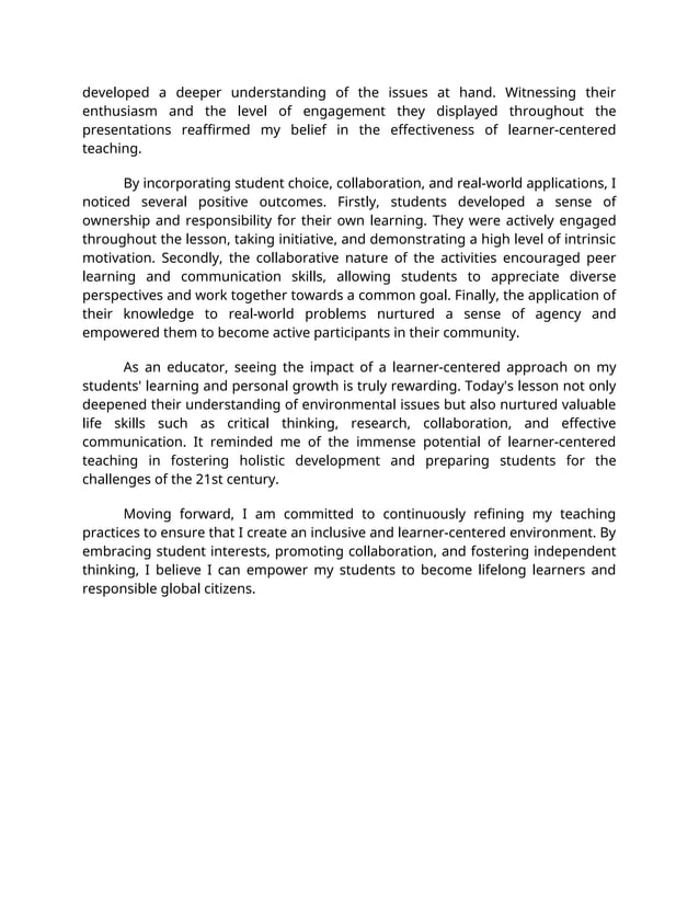 REFLECTION-JOURNAL-ENTRY-self reflection | PDF