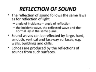 Application Of Sound Reflection