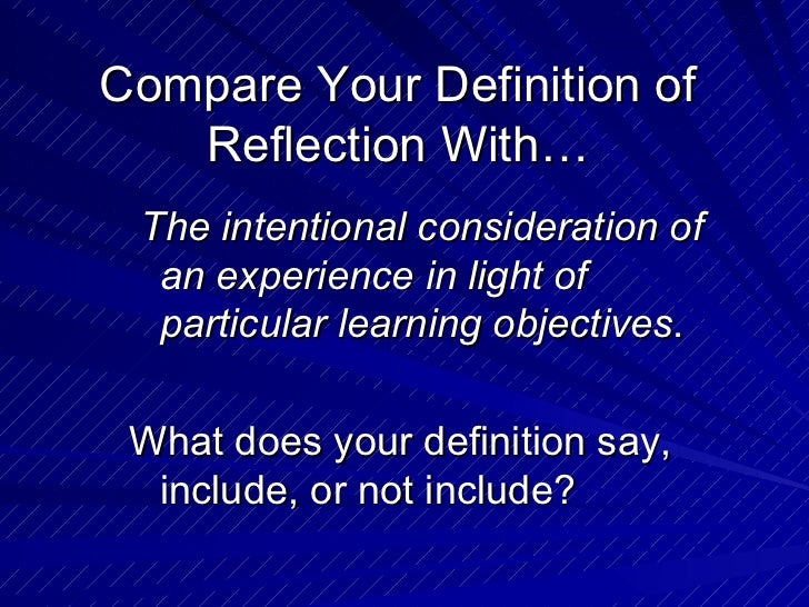 Reflection Meaning