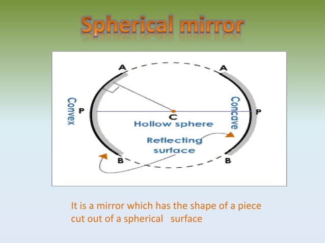 Reflection of light in spherical mirror | PPTX | Physics | Science