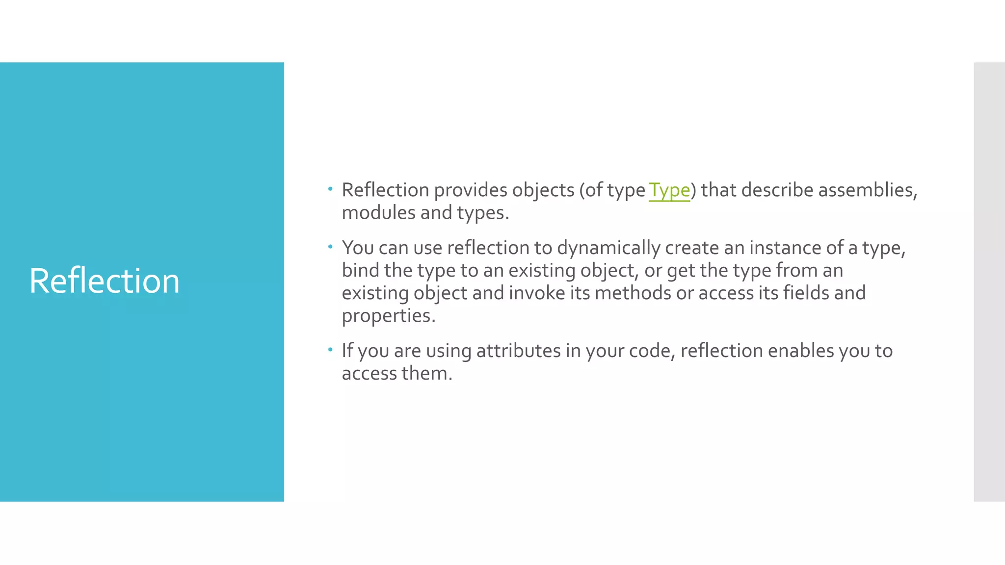Reflection & activator | PPTX