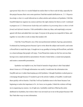 Amputee Project Reflection | DOCX