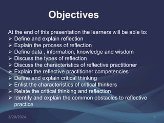Reflection and Critical Thinking unit 1 copy.pptx