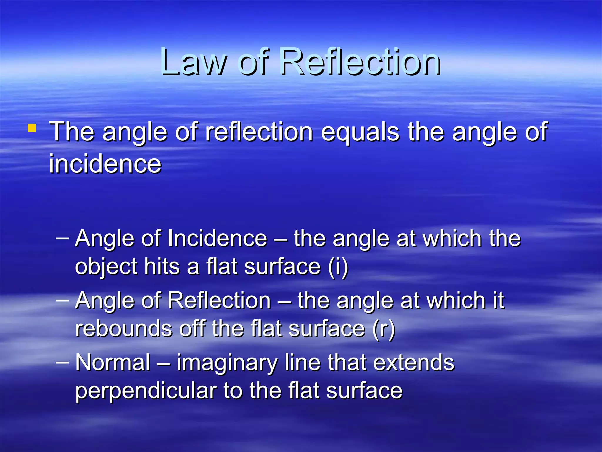 Reflection and refraction | PPT
