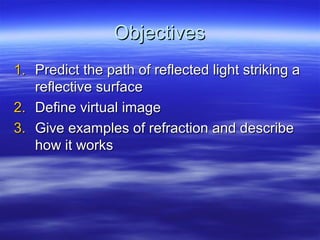Reflection and refraction | PPT