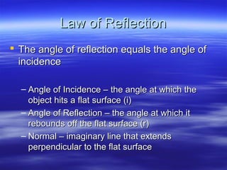 Reflection and refraction | PPT