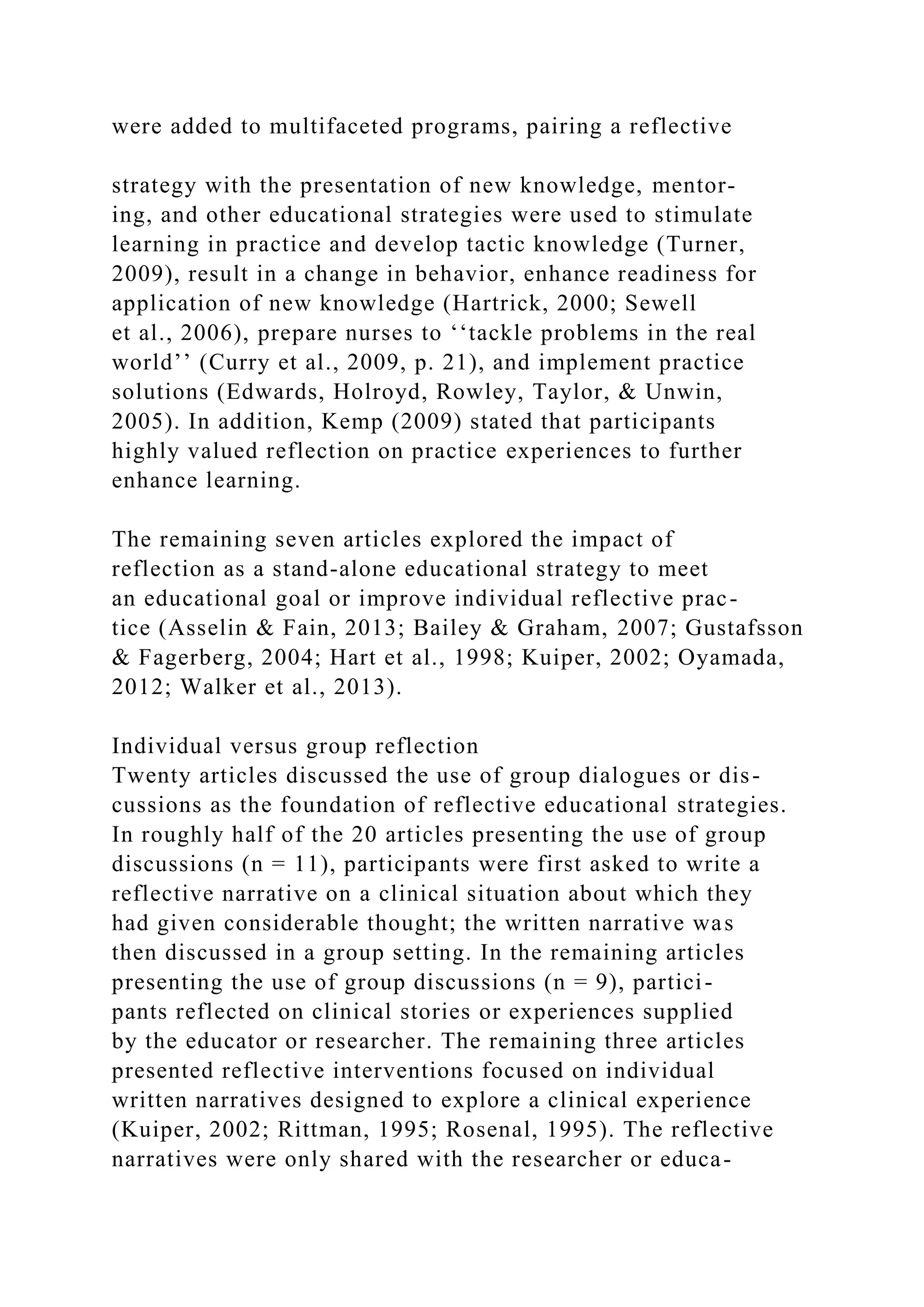 Reflection as an Educational Strategyin Nursing Professional.docx