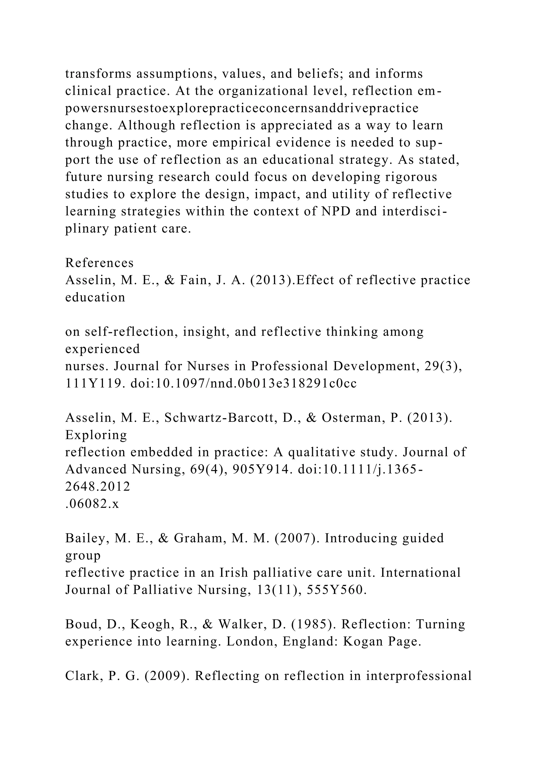 Reflection as an Educational Strategyin Nursing Professional.docx